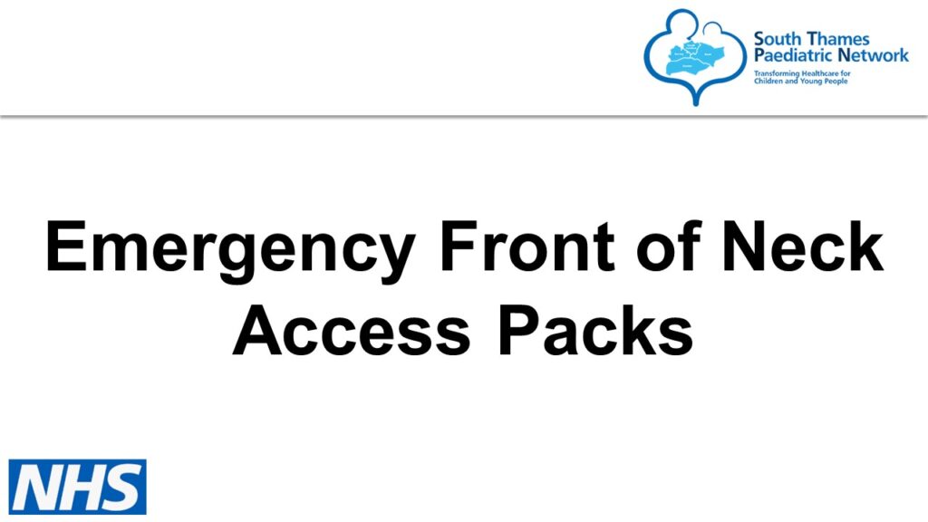 Emergency Airways | South Thames Paediatric Network